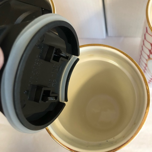 Mary Square | Other | New Set Of 3 Ceramic Tumblers With Lids By Mary ...